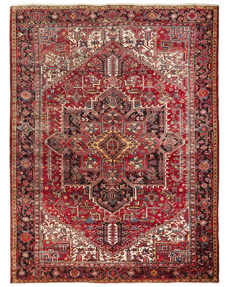 Heriz Hand Knotted Persian Rug 390X297CM – Aladdin Rugs NZ
