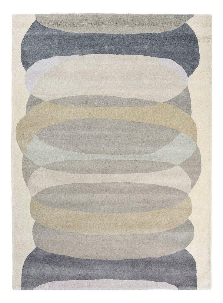 Elliptic Contemporary Wool Rugs 140304 Charcoal Grey by Harlequin ...