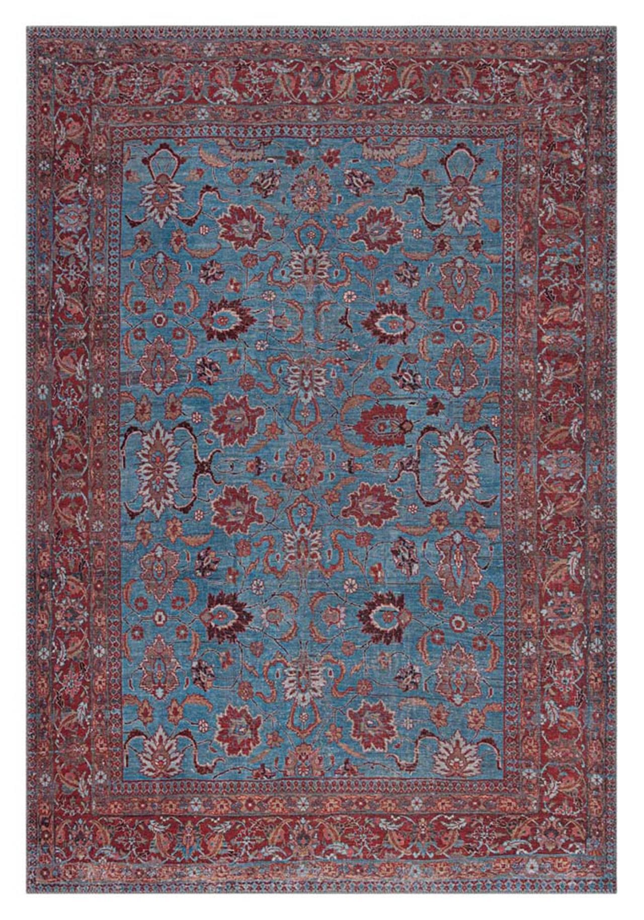 Persian Vintage Blue Rug-170 – Aladdin Rugs NZ